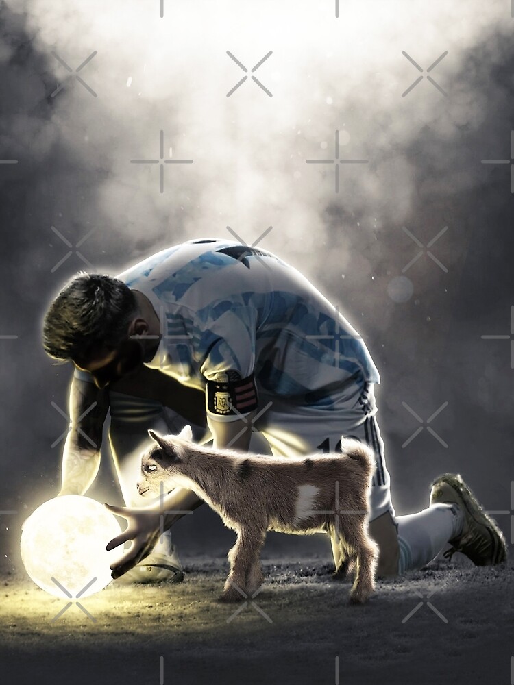 "LIONEL MESSI ZIEGE" Fotodruck von Sport-Art-Shop | Redbubble