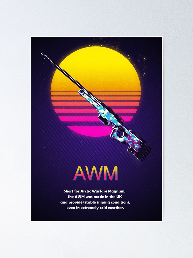 "AWM Weapon" Poster for Sale by Xezyy | Redbubble