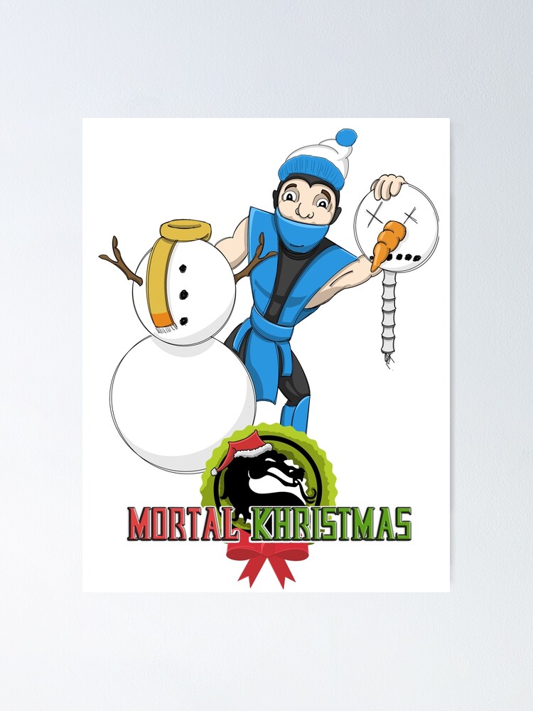 "Sub Zero - Mortal Khristmas | Mortal Kombat Christmas" Poster for Sale ...