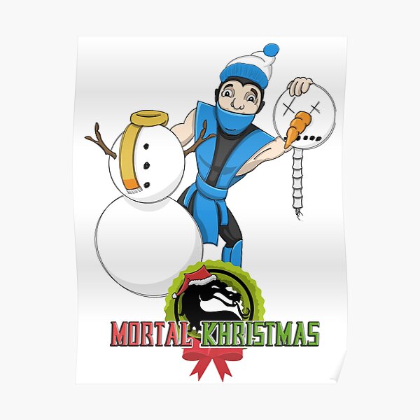 "Sub Zero - Mortal Khristmas | Mortal Kombat Christmas" Poster for Sale ...