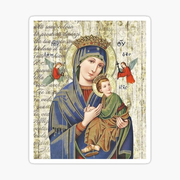 "Mother of Perpetual Help" Sticker for Sale by TSNstore | Redbubble
