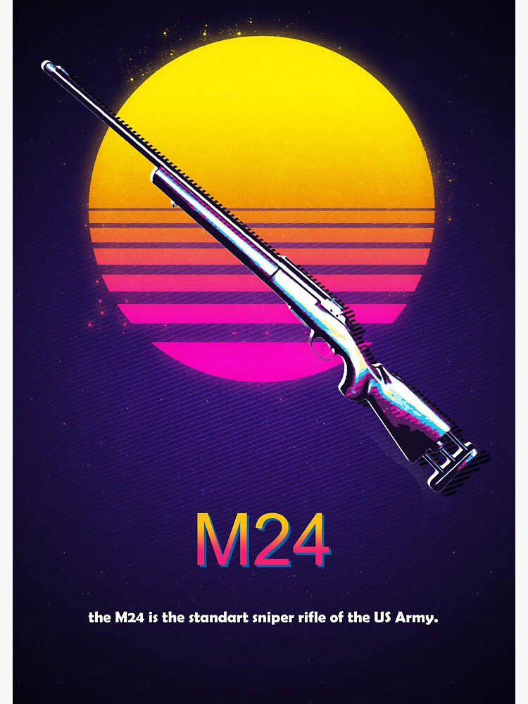 "M24 Weapon" Sticker for Sale by Xezyy | Redbubble
