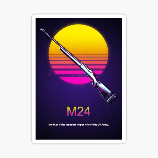 "M24 Weapon" Sticker for Sale by Xezyy | Redbubble