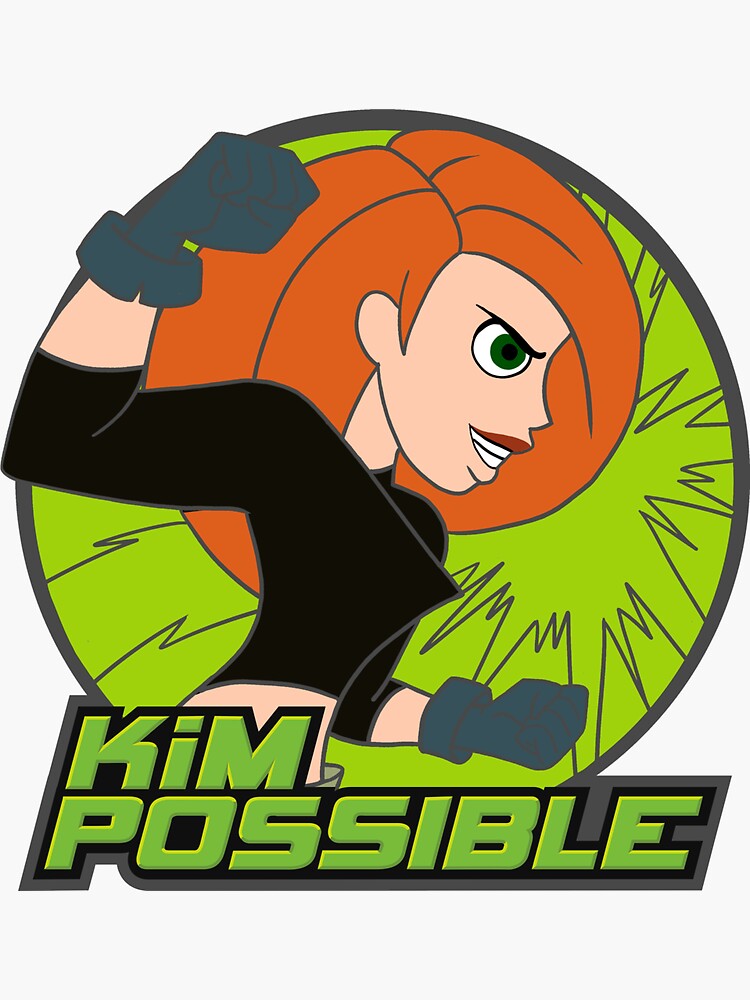 "KIM POSSIBLE" Sticker for Sale by teyagalfes | Redbubble