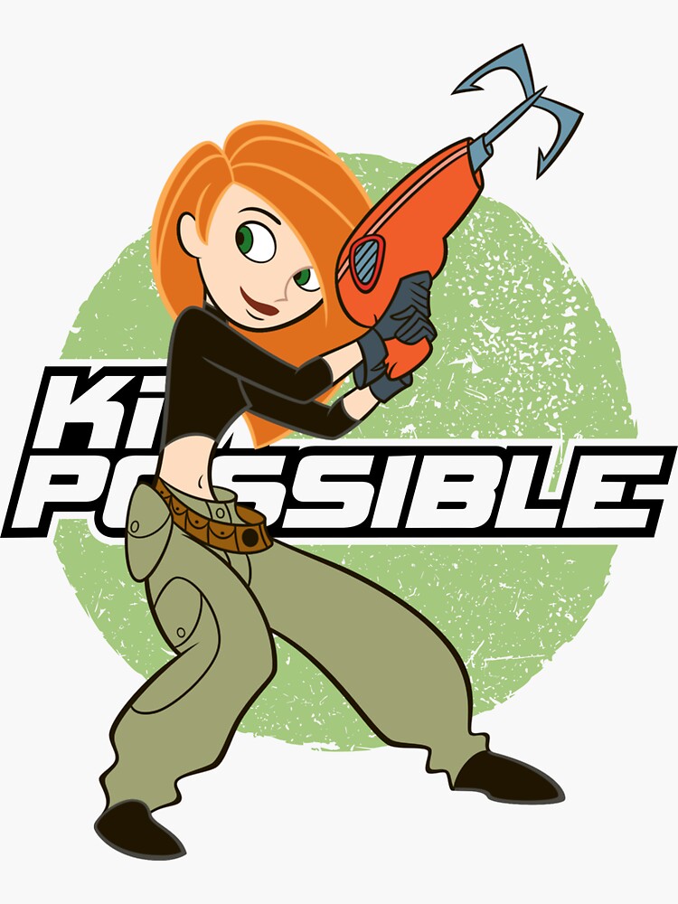 "KIM POSSIBLE" Sticker for Sale by teyagalfes | Redbubble
