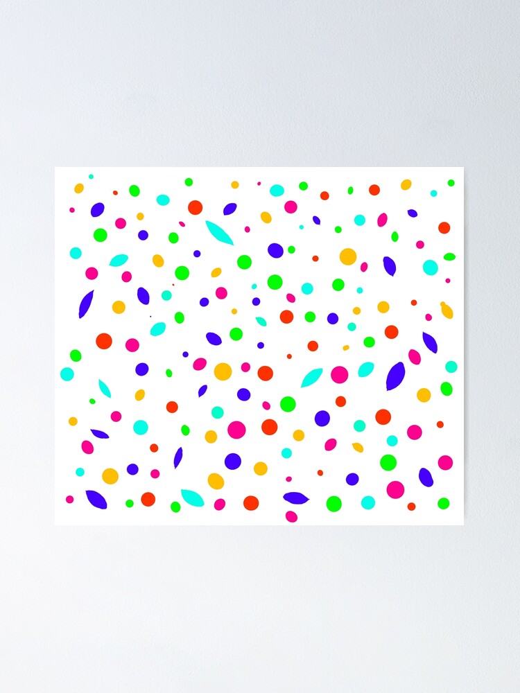 "Colorful Rainbow Party Sprinkles" Poster for Sale by ColourTrips ...