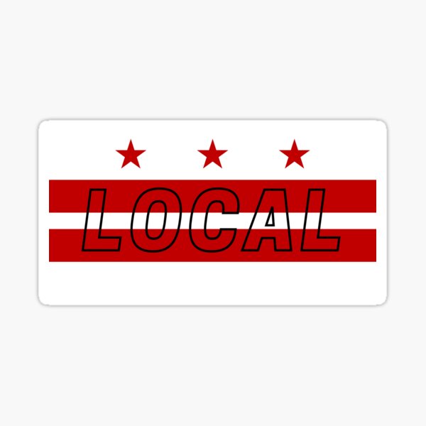 "Washington DC Local" Sticker for Sale by WonderfullyDC | Redbubble