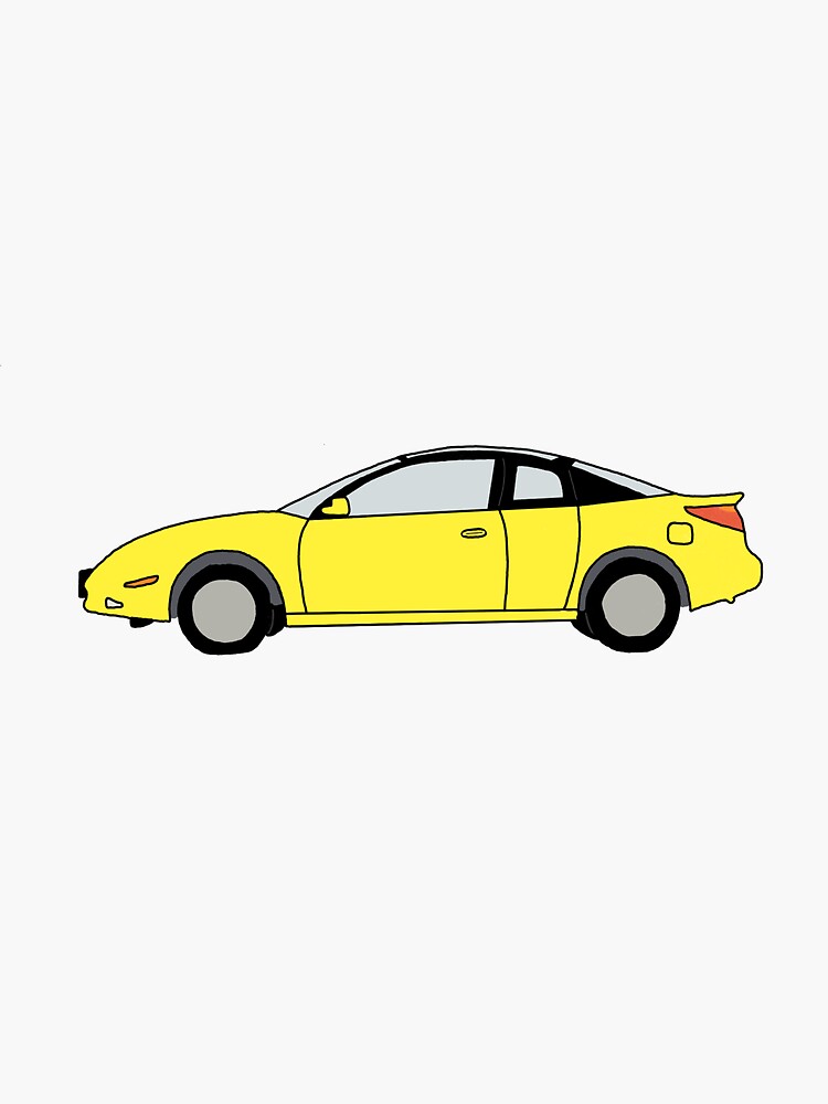"Yellow Saturn SC2" Sticker for Sale by ajzebrowski | Redbubble