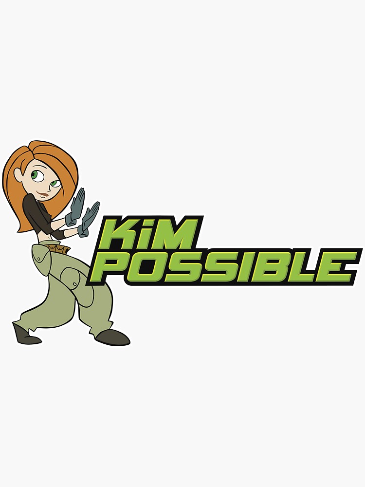 "KIM POSSIBLE" Sticker for Sale by teyagalfes | Redbubble