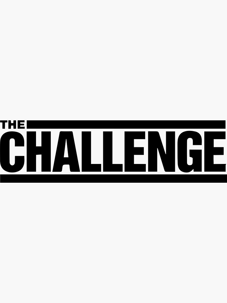"The Challenge Logo" Sticker for Sale by bwoody730 | Redbubble