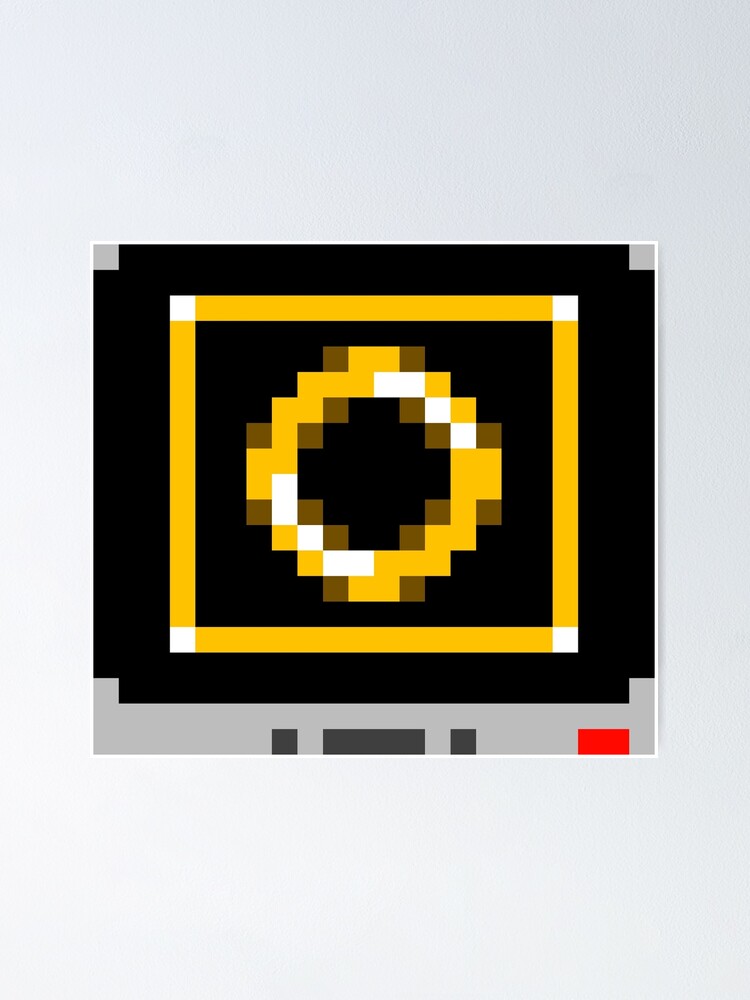 "Sonic Item Box Ring " Poster for Sale by RetroMarty | Redbubble