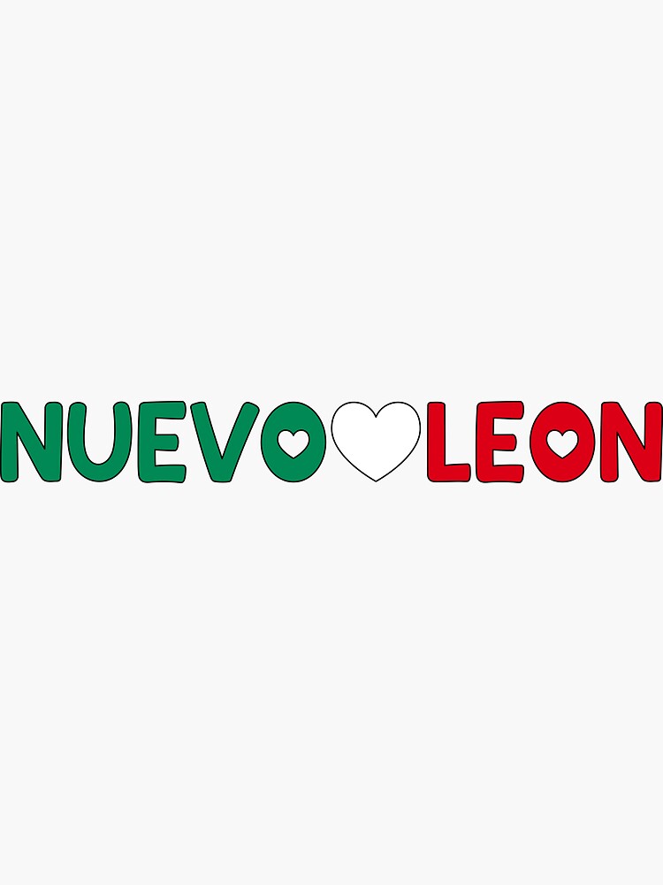 "Nuevo Leon Mexico" Sticker for Sale by StudioSirenita | Redbubble