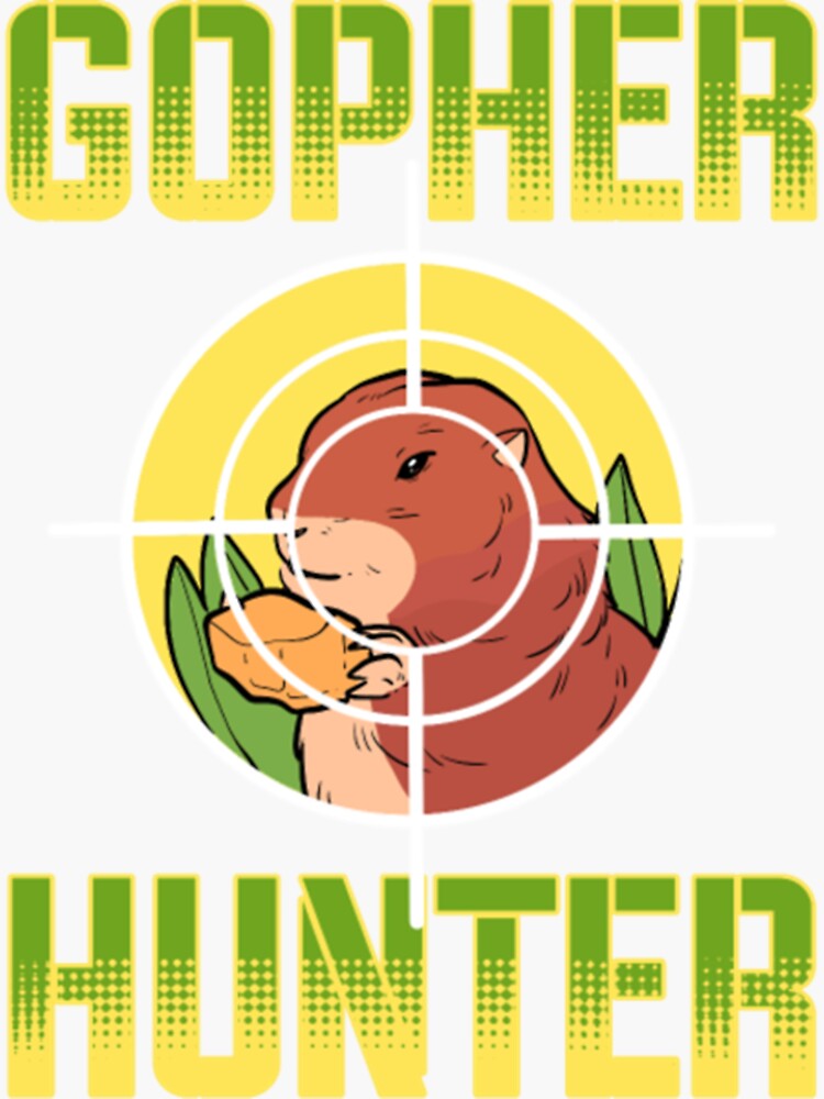 "Gopher, Landscaping Gopher Hunter" Sticker for Sale by EudoraTa ...