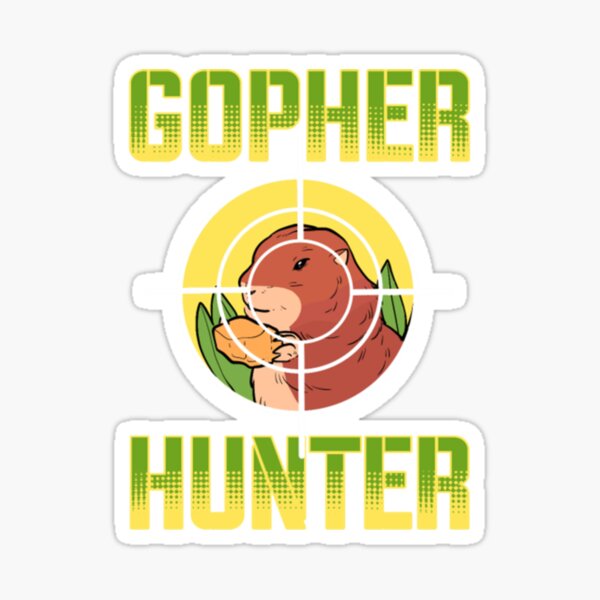 "Gopher, Landscaping Gopher Hunter" Sticker for Sale by EudoraTa | Redbubble