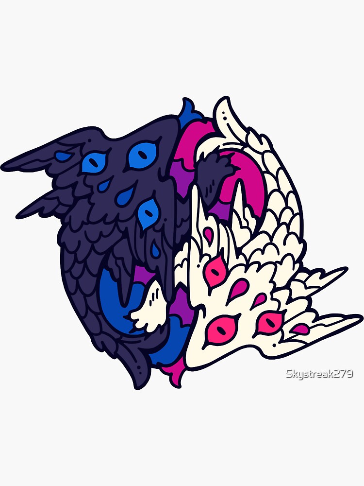 "Bisexual Angels" Sticker for Sale by Skystreak279 | Redbubble