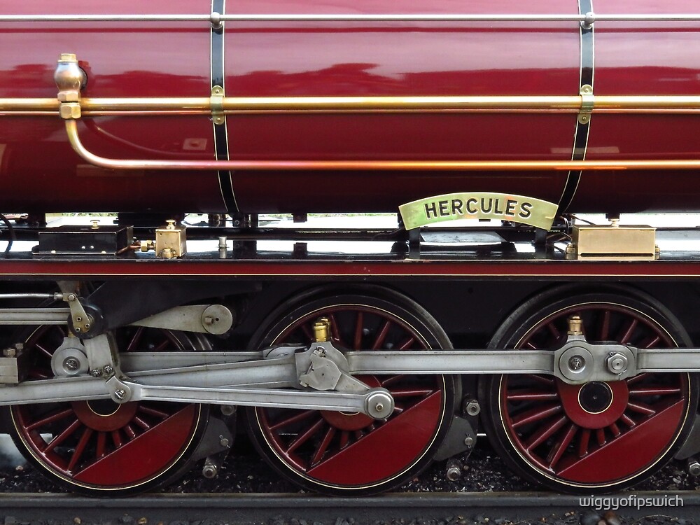 "Hercules, The Red Steam Engine" by wiggyofipswich | Redbubble