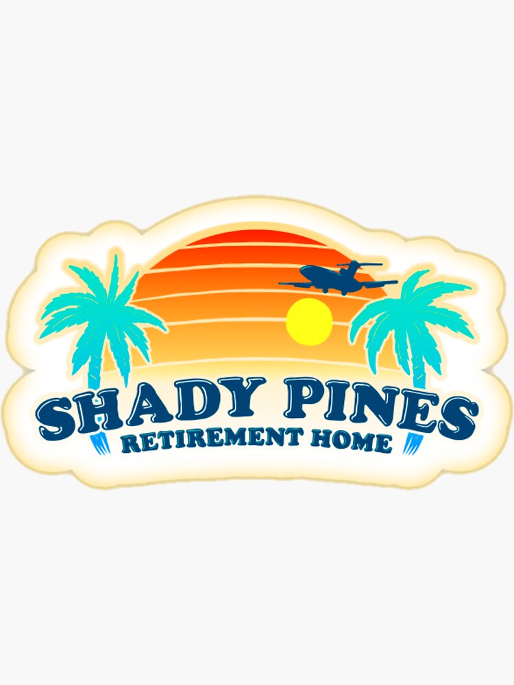 "Shady pines" Sticker for Sale by Artspacy | Redbubble