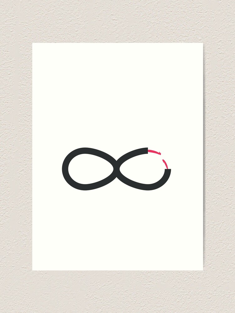 "Broken Infinity" Art Print for Sale by OranguArt | Redbubble