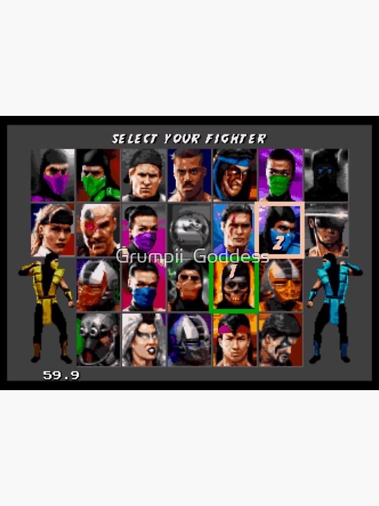 "Select your fighter" Sticker for Sale by grumpy-babii | Redbubble