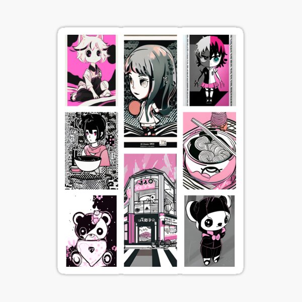 "PINK ANIME PFP " Sticker for Sale by MoorCT522 | Redbubble