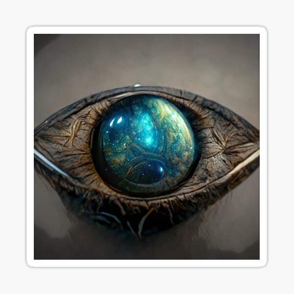 "An Alien Eyeball Reflecting Outer Space " Sticker for Sale by ...