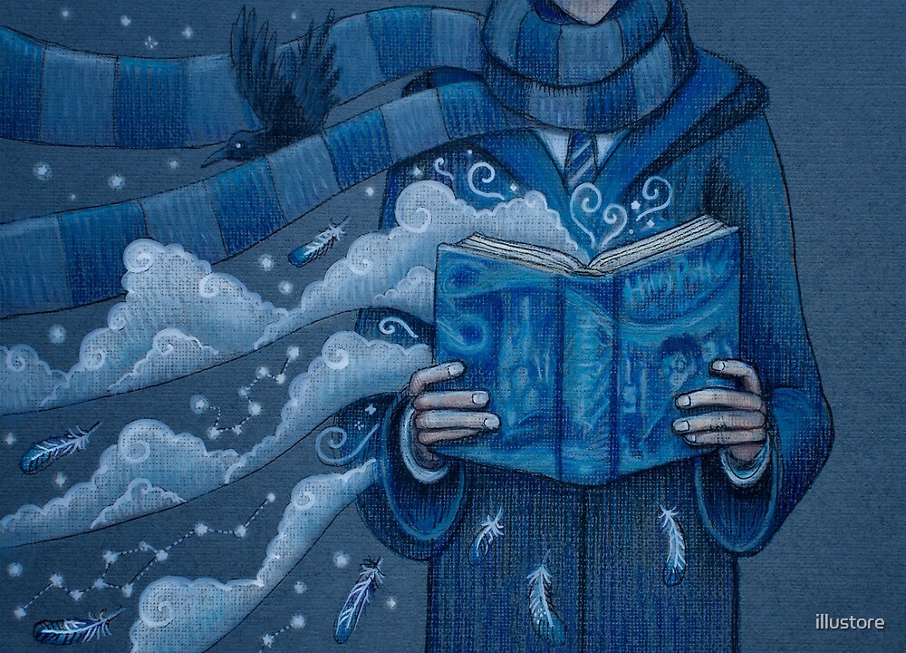 "Books magic blue" by illustore | Redbubble