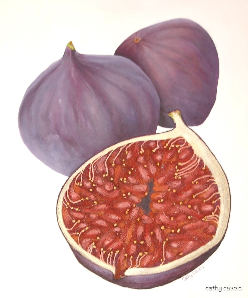 "Figs String Art Painting Mixed Media Original Still Life Abstract of ...