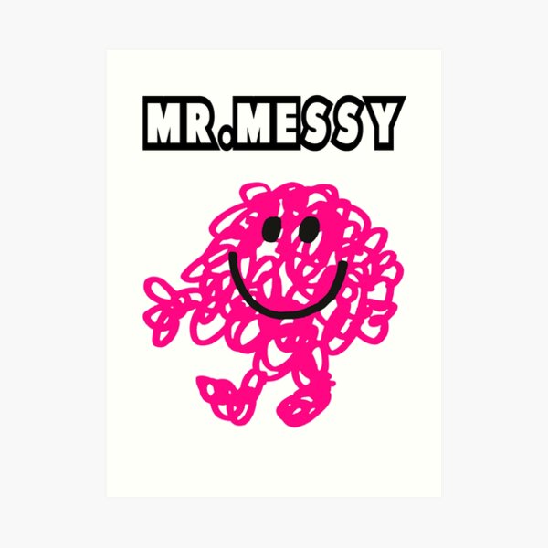 "mr. messy little miss and mr.men" Art Print for Sale by kaandalf ...