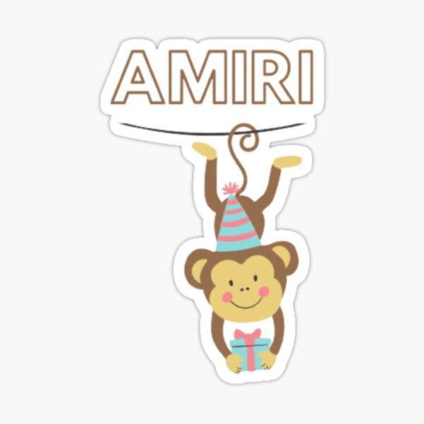 "amiri " Sticker for Sale by llyschiktkuan | Redbubble