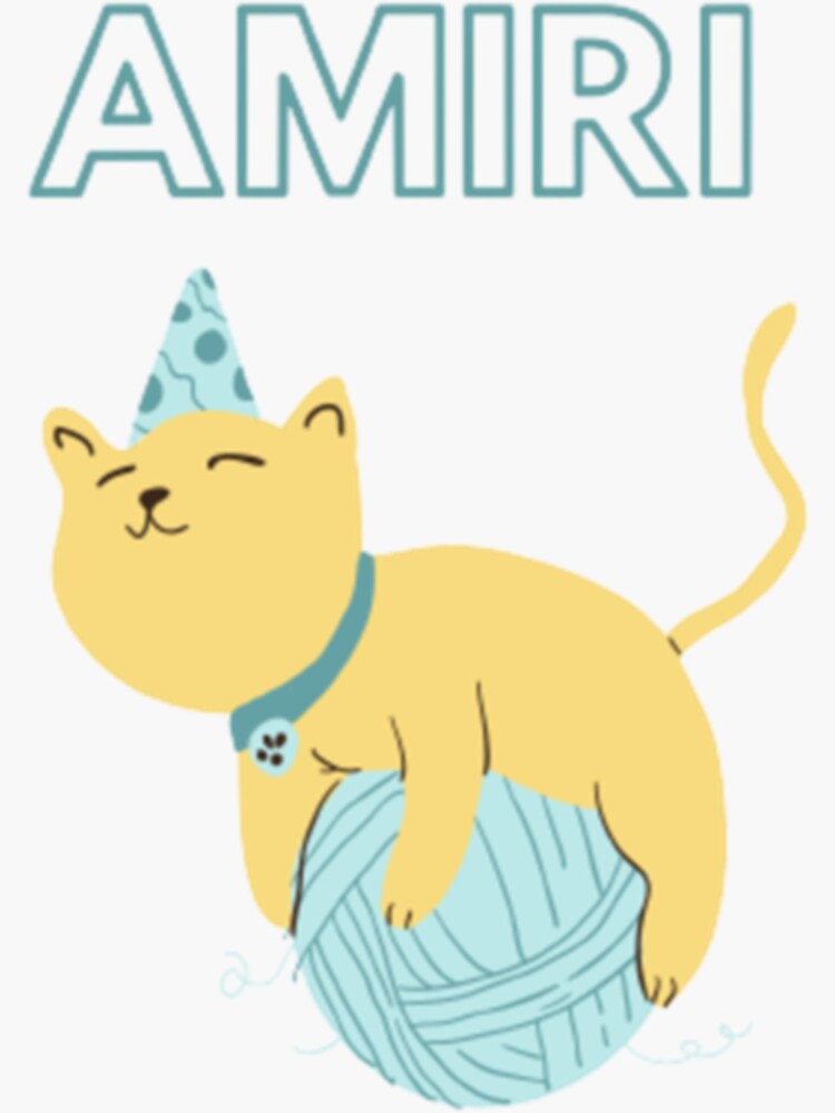 "amiri " Sticker for Sale by llyschiktkuan | Redbubble