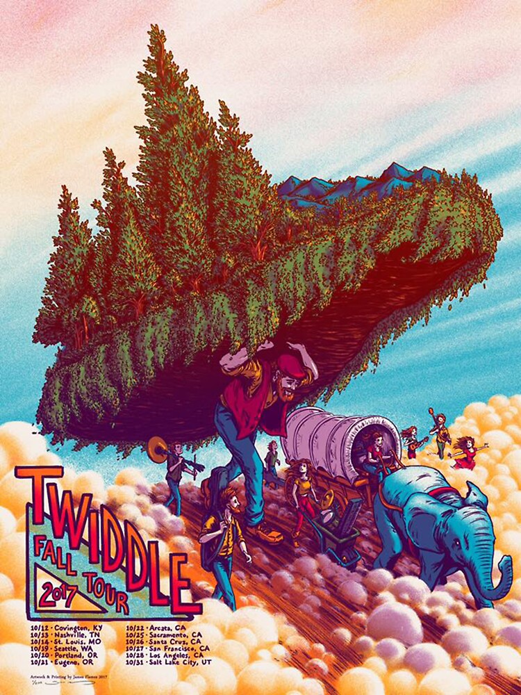 "Twiddle - Fall Tour (Leg 2) Limited Edition poster 2017" Sticker for ...
