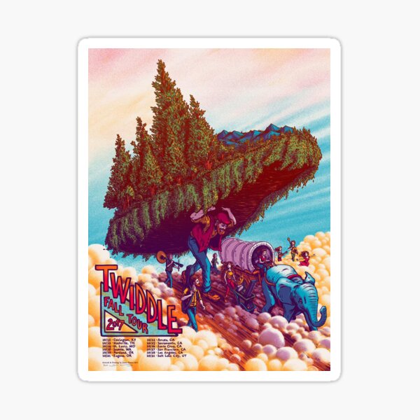 "Twiddle - Fall Tour (Leg 2) Limited Edition poster 2017" Sticker for ...