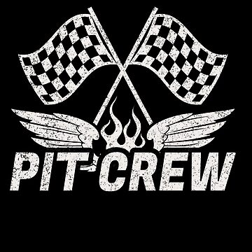 "Pit Crew - Race Day | Vintage Racing" Sticker for Sale by jlaw75 ...