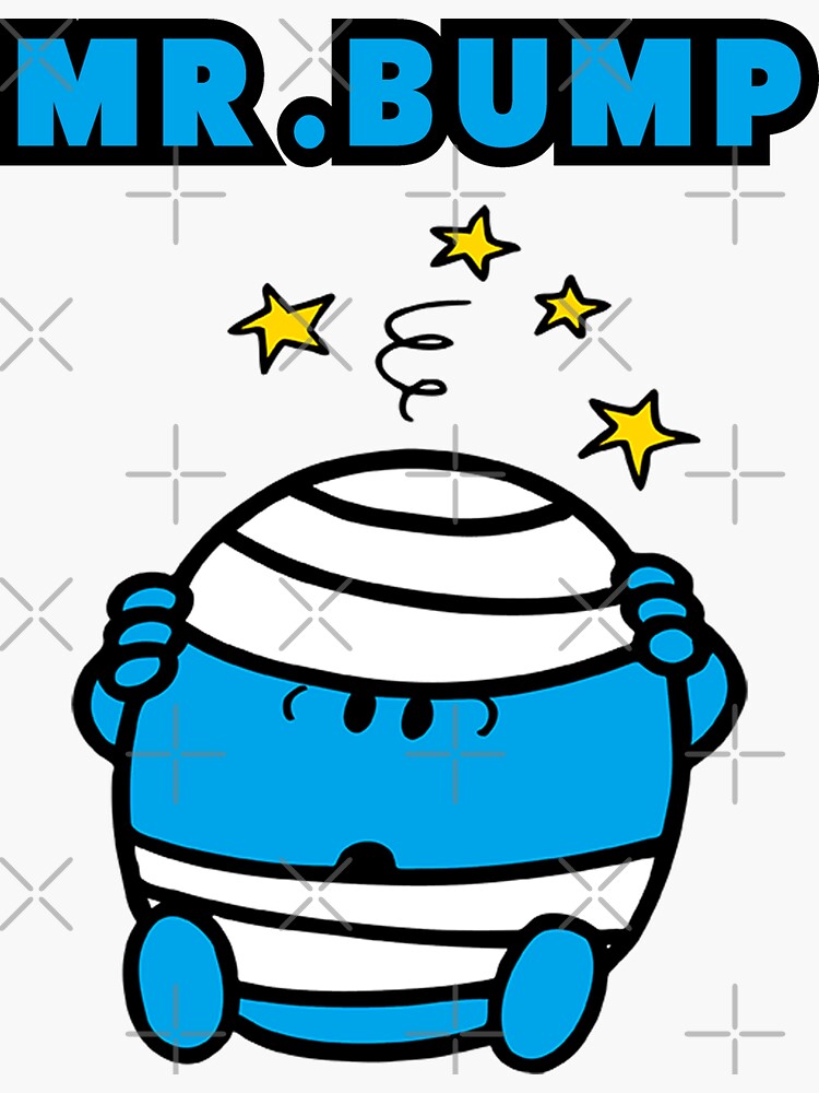 "mr.bump little miss and mr.men" Sticker for Sale by kaandalf | Redbubble