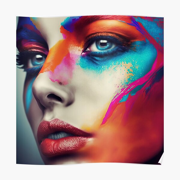 "Girl model" Poster for Sale by SetTheMoodArt | Redbubble