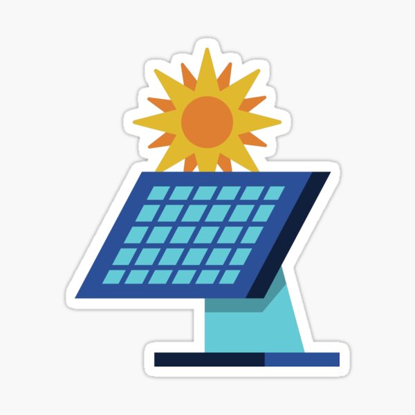 "Solar Panels" Sticker for Sale by Futurism-Is-Now | Redbubble