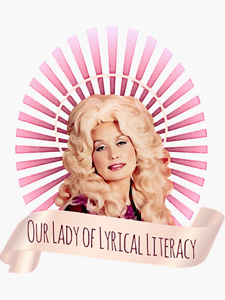 "Dolly Parton" Sticker for Sale by mitalgin | Redbubble