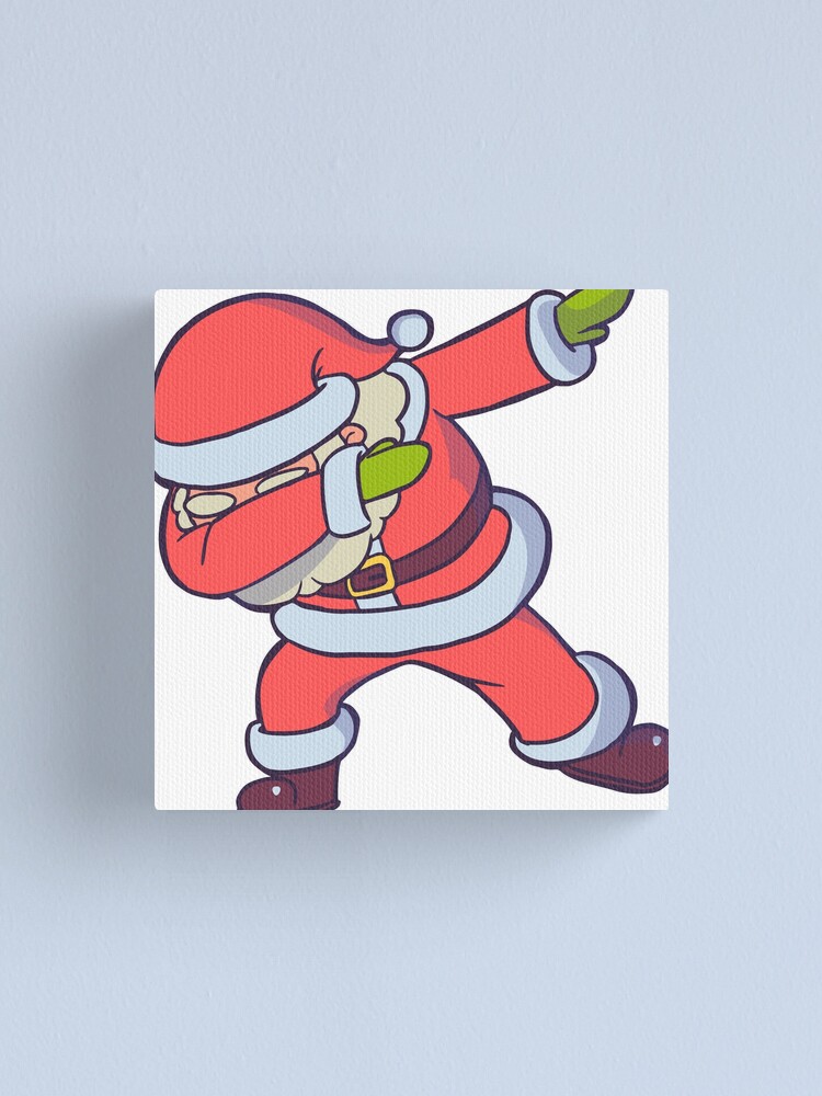 "Dabbing Santa Funny Santa Clause in Dab Hip Hop pose" Canvas Print for ...