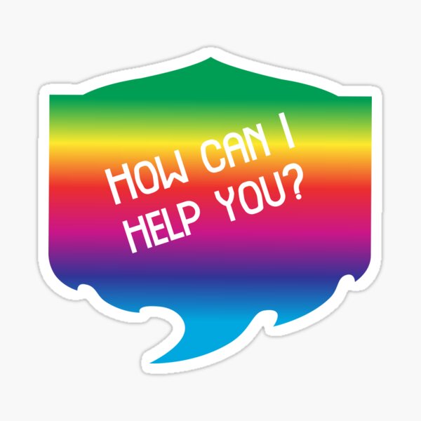"How can I help you, Funny Cool Best color art" Sticker for Sale by ...