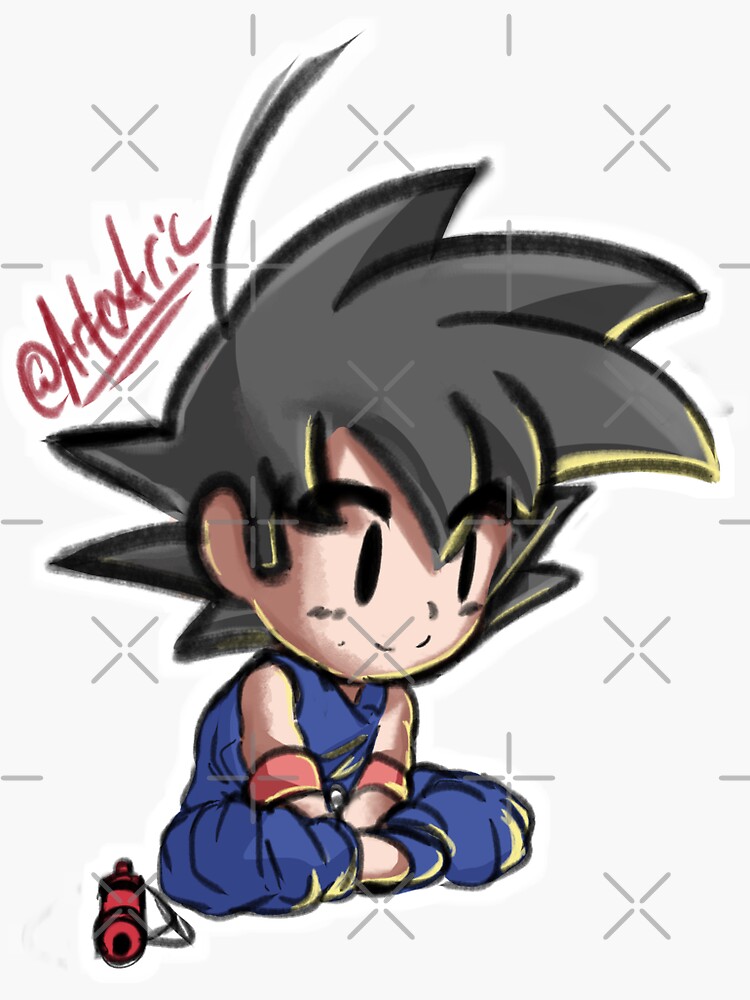 "Goku Chibi" Sticker for Sale by Artextric | Redbubble