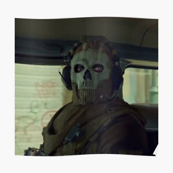 "Ghost Simon Riley" Poster for Sale by Riskyht | Redbubble