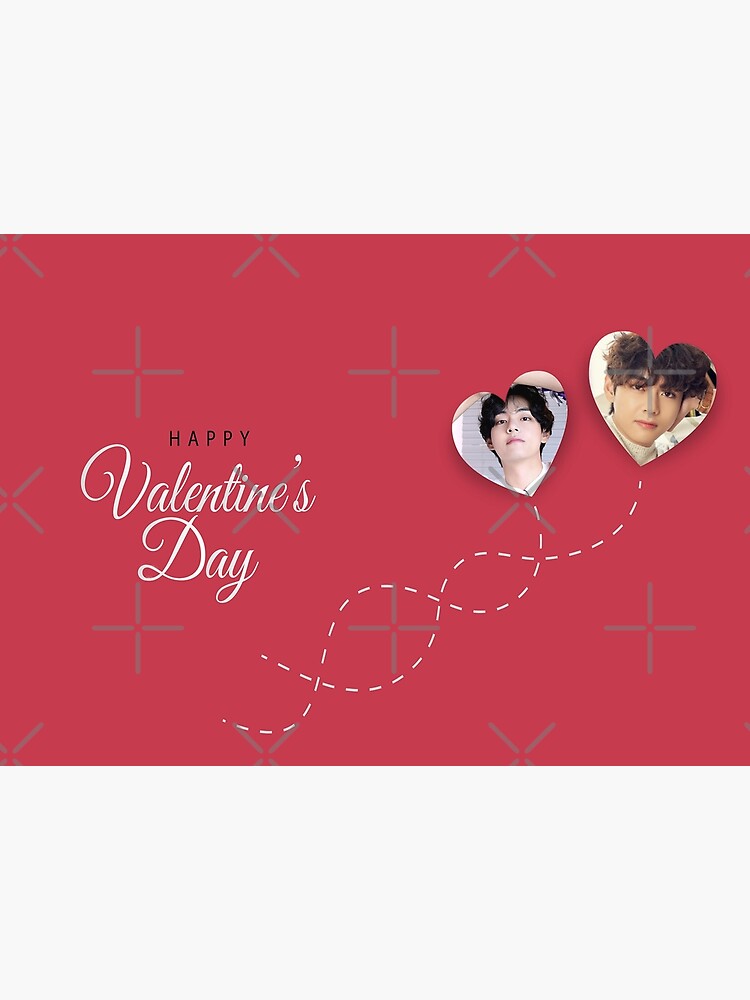 "BTS Greeting card - Happy Valentine's Day - Kim Taehyung" Art Print ...