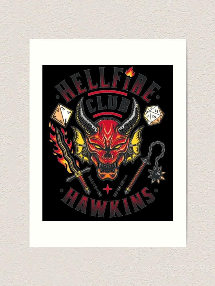 "Stranger Things 4 Hellfire Club Logo " Art Print for Sale by Halima ...