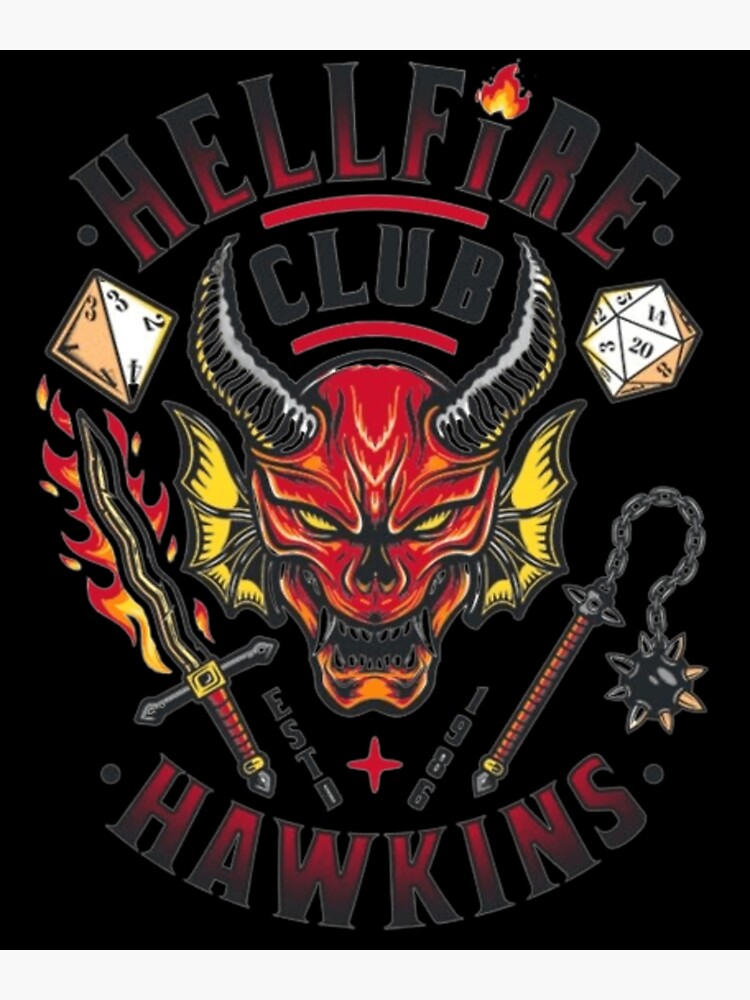 "Stranger Things 4 Hellfire Club Logo " Art Print for Sale by Halima ...