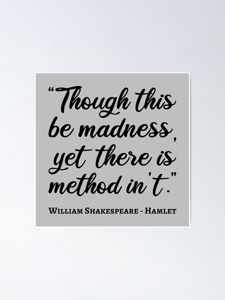 "Hamlet Quote III - Handwritten Style" Poster for Sale by lemon-pepper ...