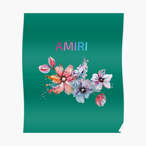 "AMIRI 2" Poster for Sale by llystrieutkais | Redbubble
