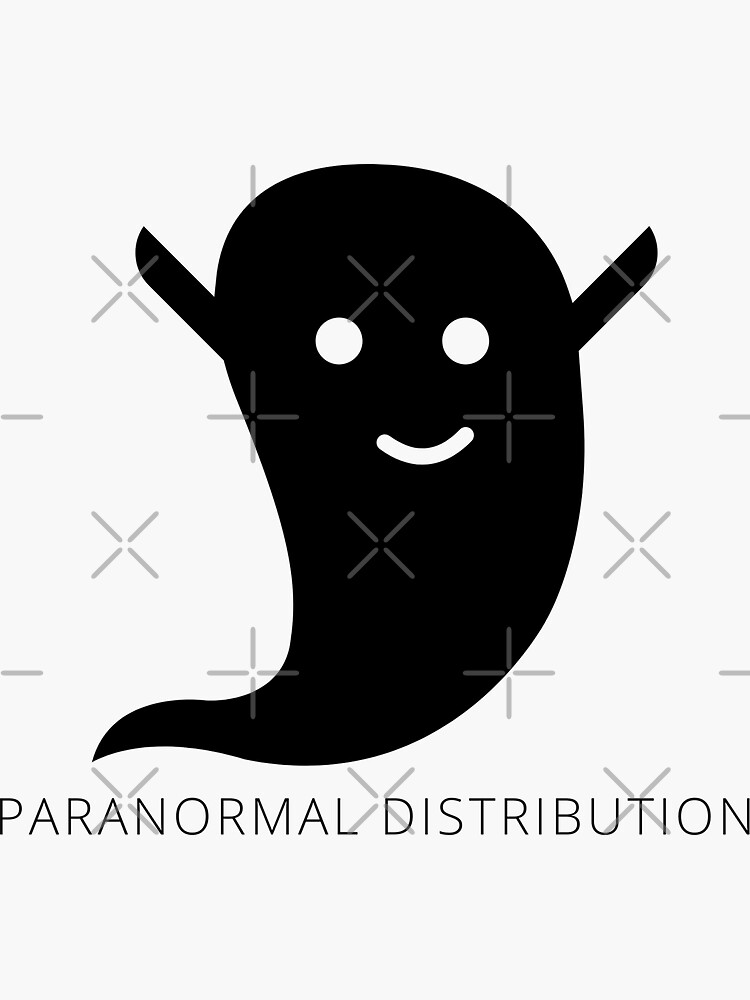 "PARANORMAL DISTRIBUTION" Sticker for Sale by Abdelchaib | Redbubble