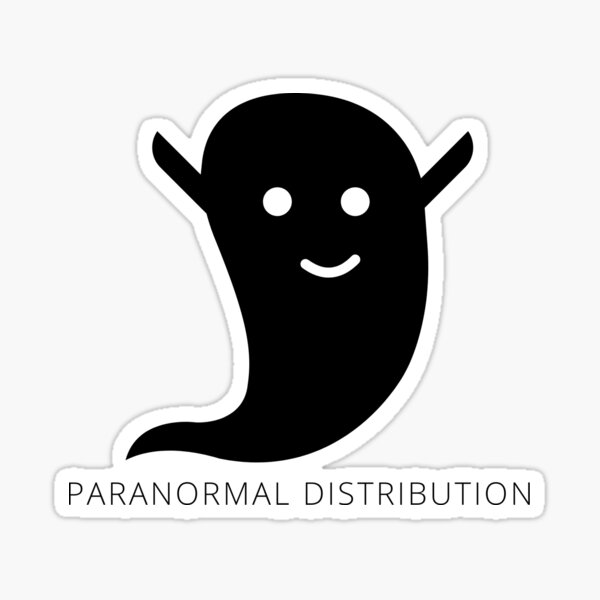 "PARANORMAL DISTRIBUTION" Sticker for Sale by Abdelchaib | Redbubble
