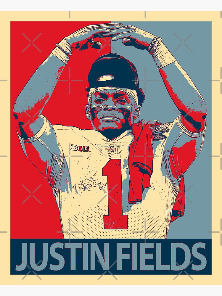 "Justin Fields" Sticker for Sale by VinnyCoffey | Redbubble