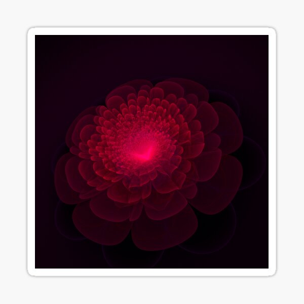 "Fractal Flora #1" Sticker for Sale by O-V-C | Redbubble